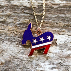 Political Democratic Donkey Necklace - Etsy