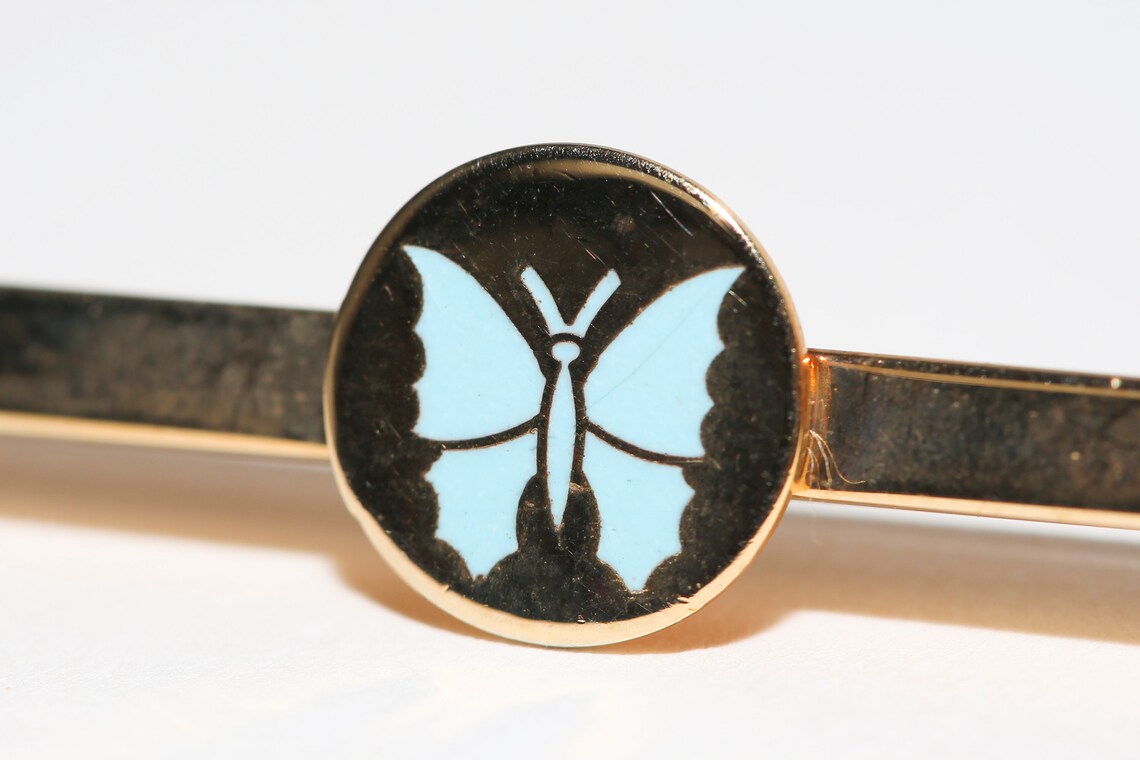 Blue Butterfly Pin - Etsy