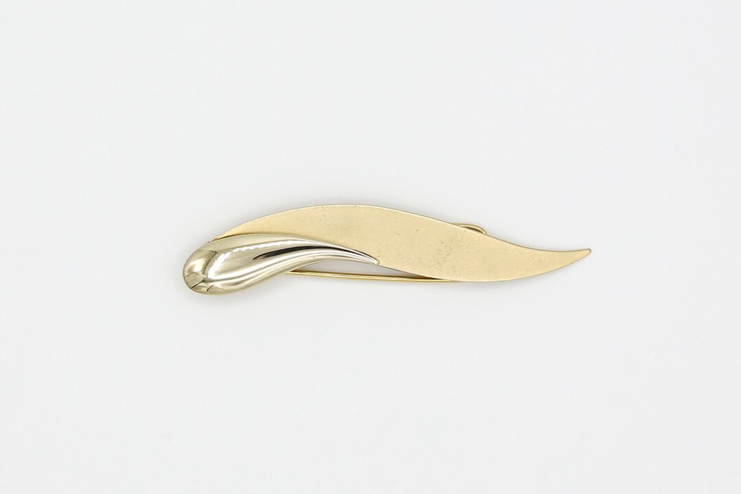 Vintage 1965 Sarah Coventry SHINDIG Gold Tone Swirl Barrette Hair Clip ...