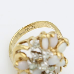 Vintage Sarah Coventry 1978 Romantic Cluster Ring: Goldentone ...