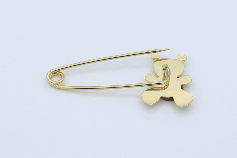 Wood Circle Bear Pin Vintage NOS | Etsy