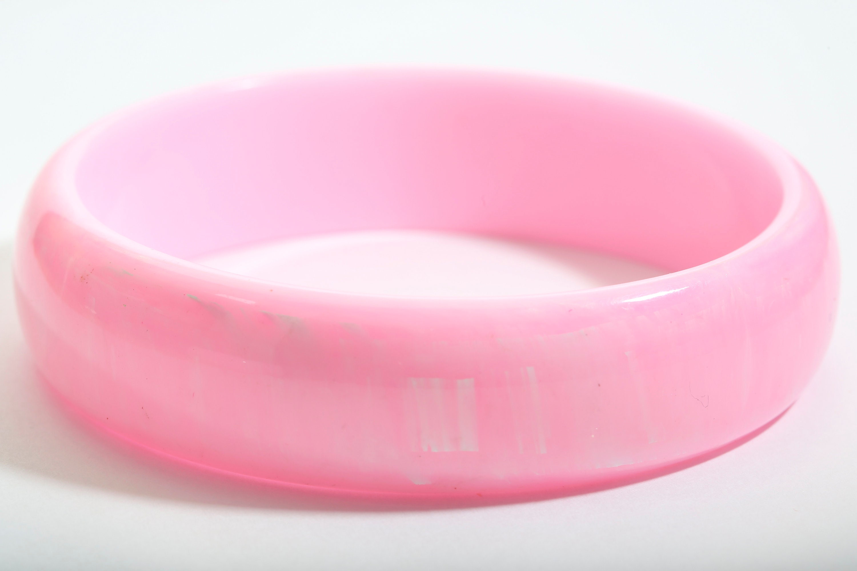 Pink Lucite Bracelet - Vintage