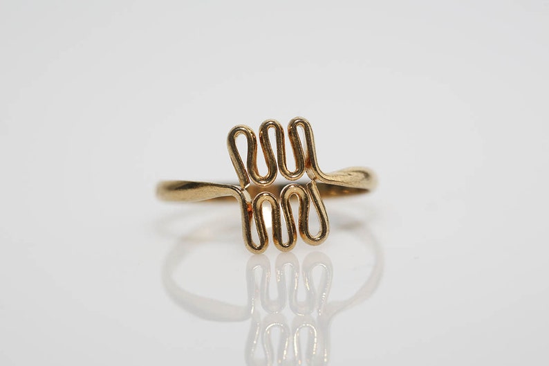 Modernist Triple Loop Ring | Etsy