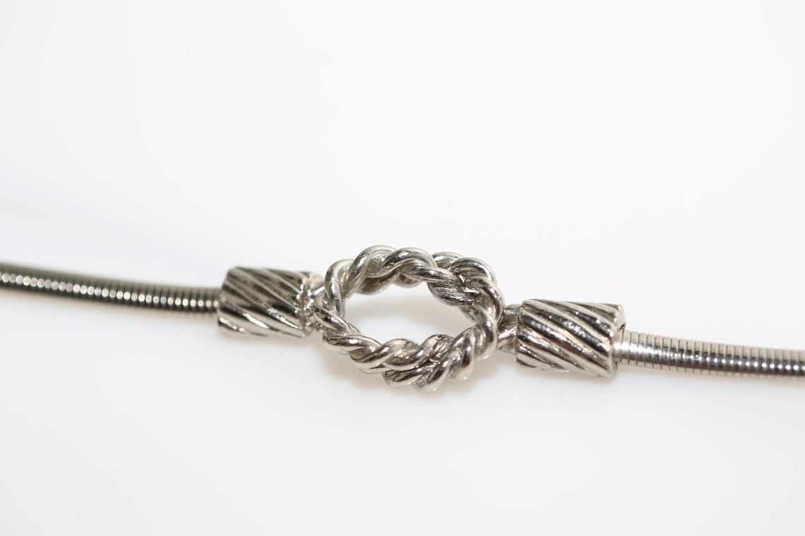 Vintage Silver Knot Coil Belt - Etsy