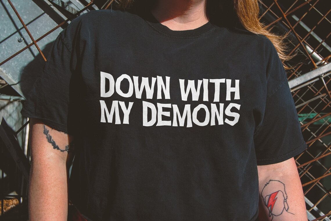 Down With My Demons Shirt Emo Kid Shirt Retired Emo Shirt | Etsy