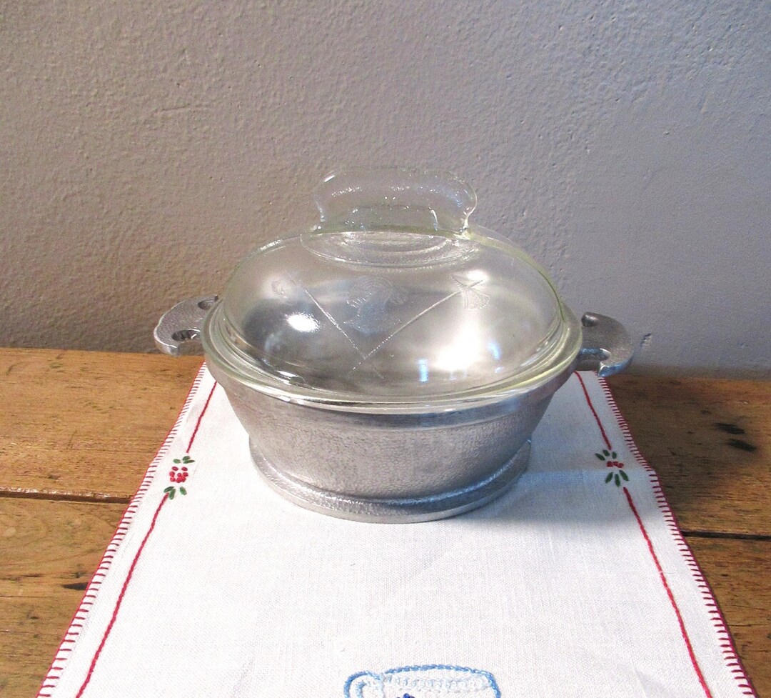 Vintage Guardian Service Cookware 1 Quart Roaster/casserole W/ Tempered ...