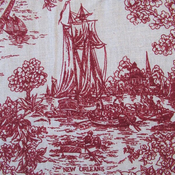 Red Toile Wallpaper - Etsy