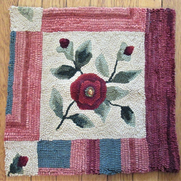 Hooked Rug Pillow - Etsy