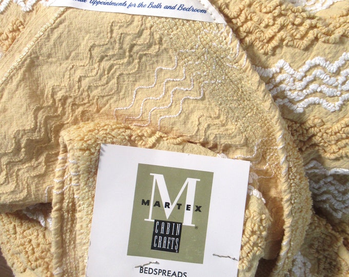 Vintage Mid-century Martex Cabin Crafts calypso Bedspread W/ Original ...