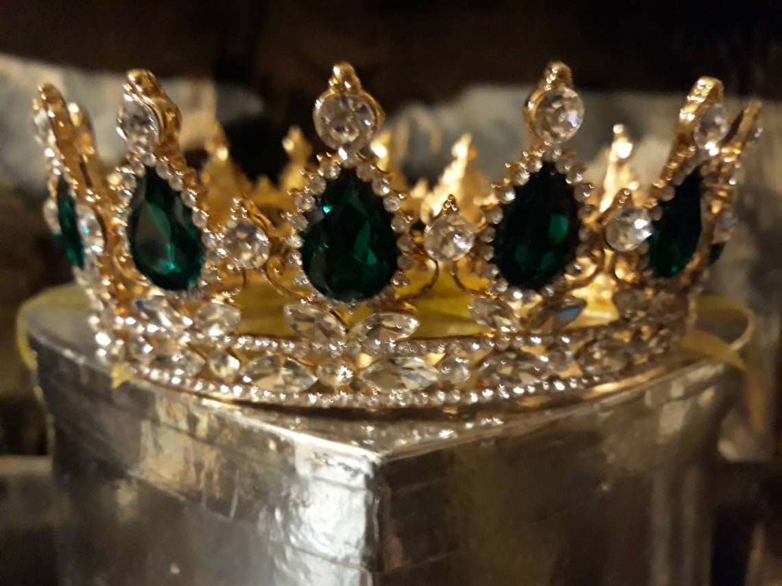 Royal Full Crown Emerald, Full Crown Gold 18 K Free Shipping Bridal ...