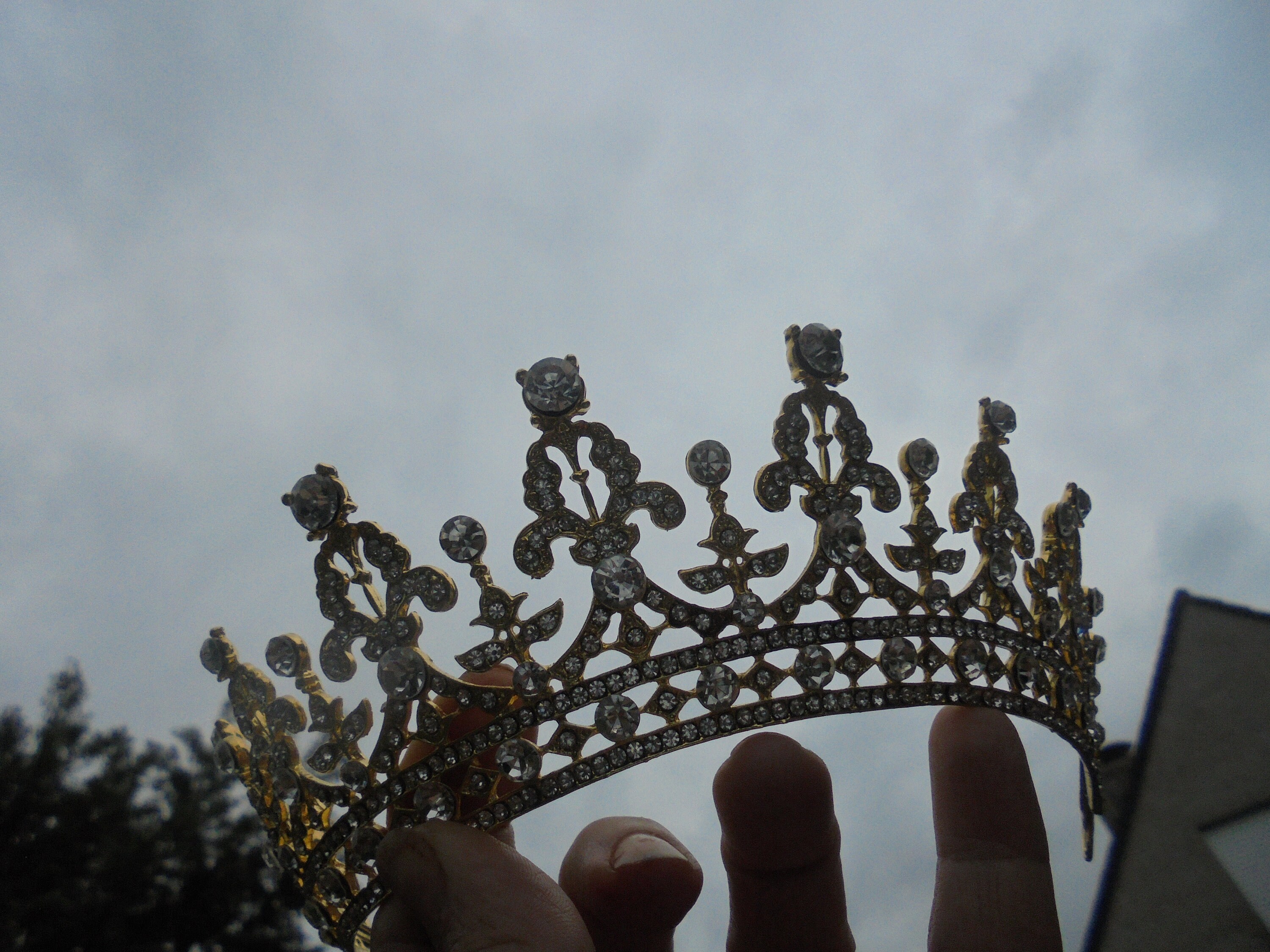 Luxe Victoria Queen Bridal Crown/swarovski Crystal Gold Plated - Etsy