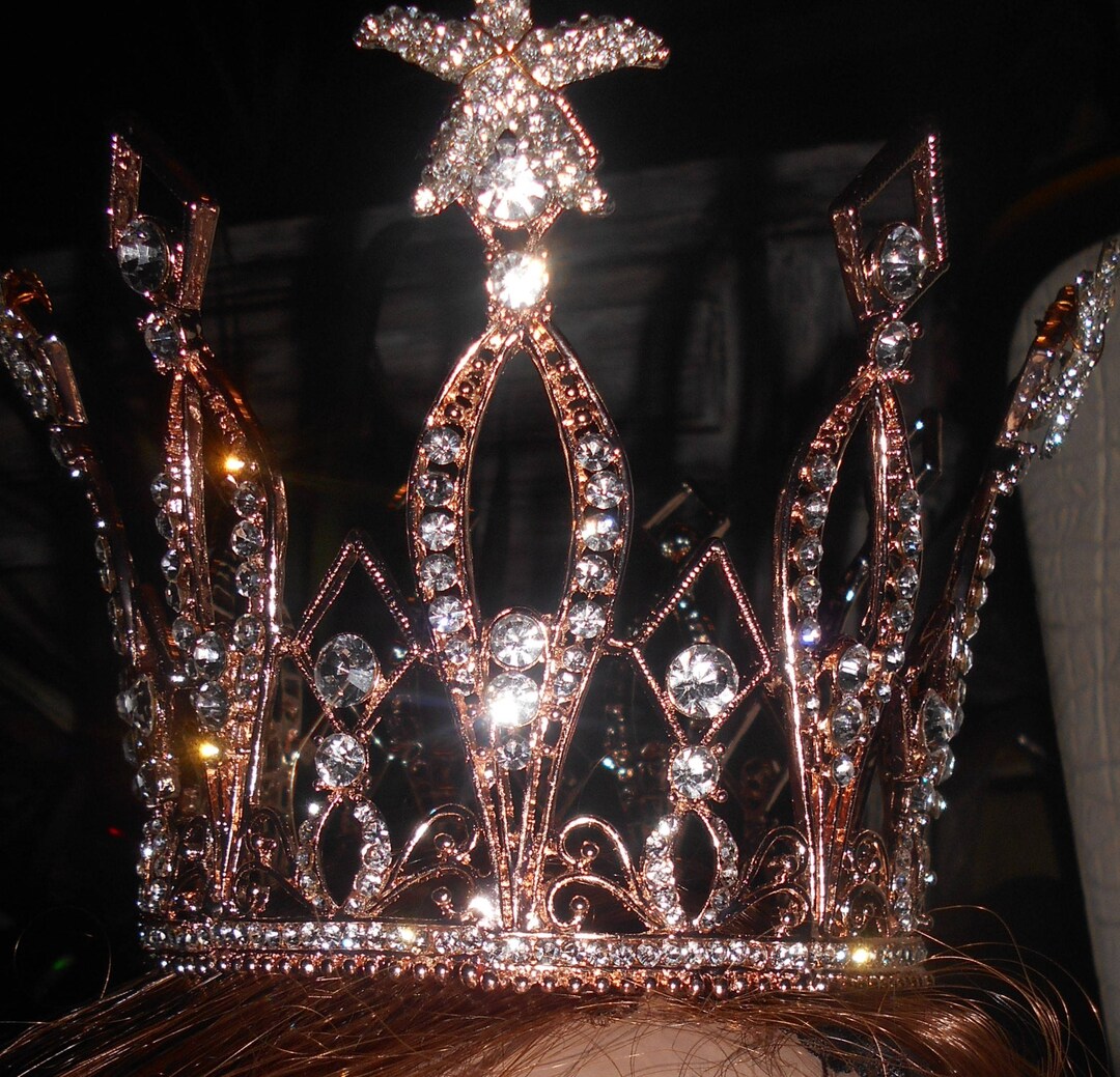 Couronne Reine / Roi / Couronne complète en or rose 18 k faite - Etsy ...