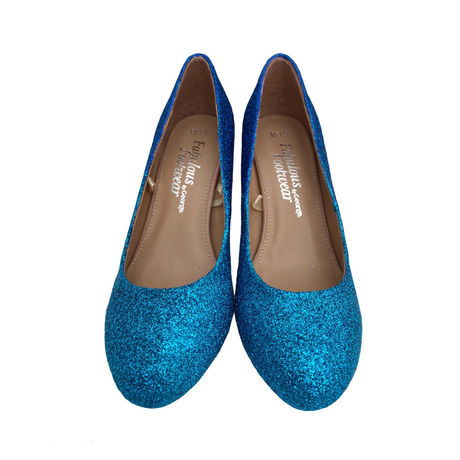 Royal Blue Turquoise Ombre Glitter Heels Turquoise Glitter | Etsy