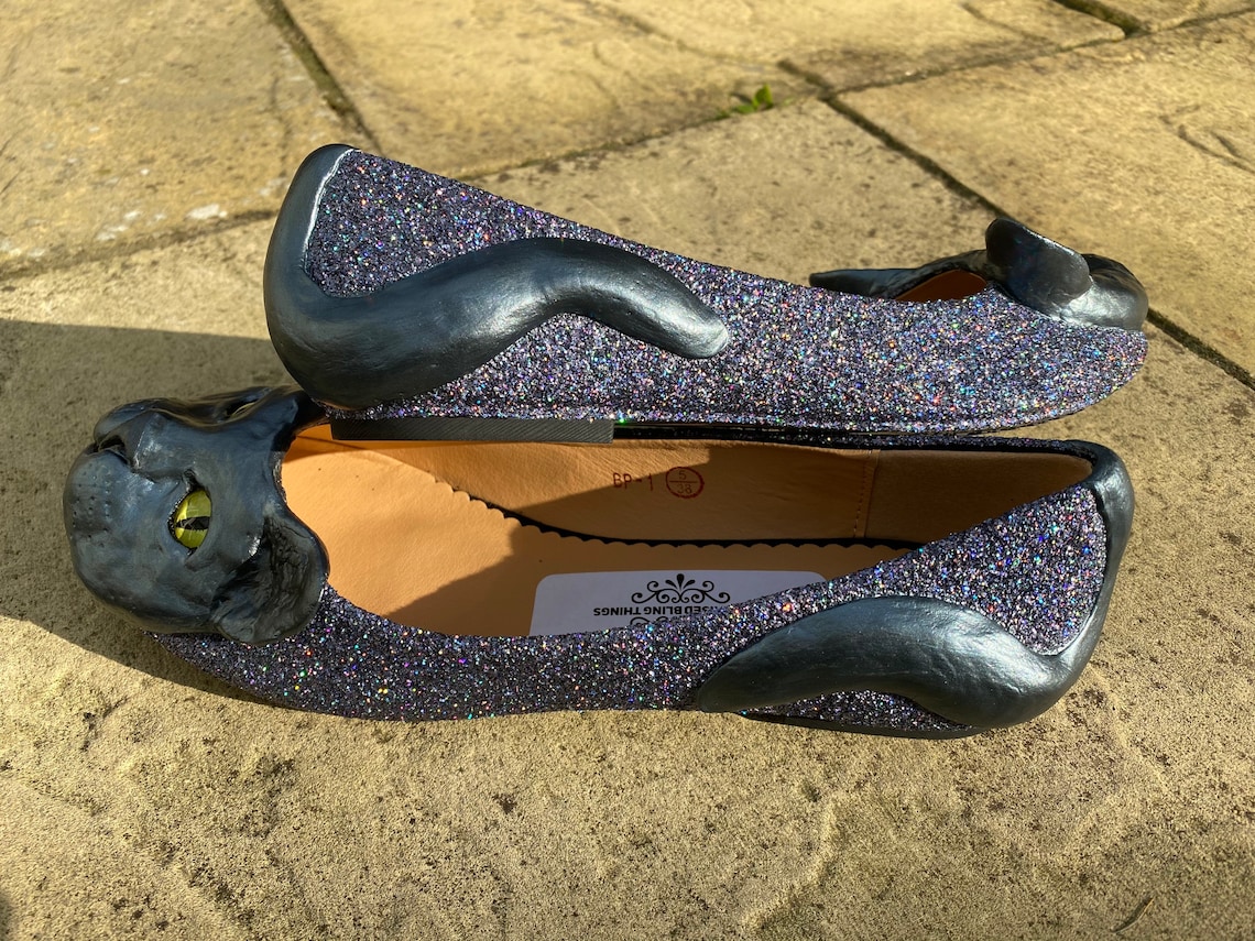 Sculpted Cat Flats, Sculpted Cat Shoes, Custom Pet Shoes, 3D Pet Cat ...