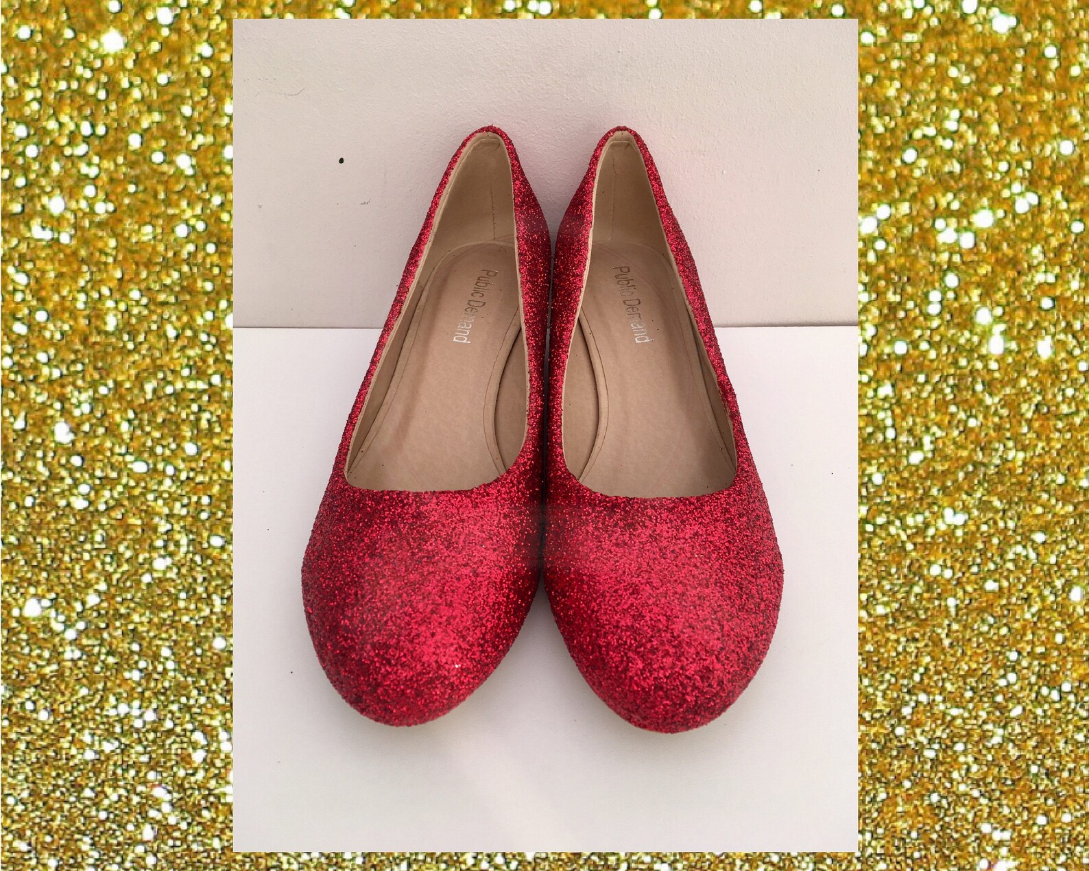 Red Glitter Wedges, Low Heel Wedges, Red Glitter Shoes, Low Bridal ...
