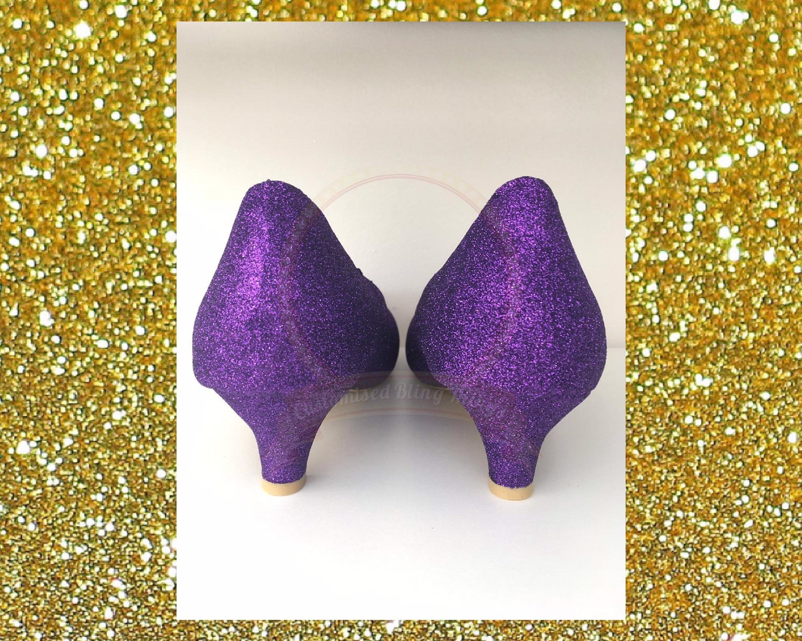 Purple glitter shoes Purple wedding shoes Wedding shoes | Etsy