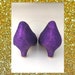 Purple Glitter Shoes, Purple Wedding Shoes, Wedding Shoes Purple, Low ...