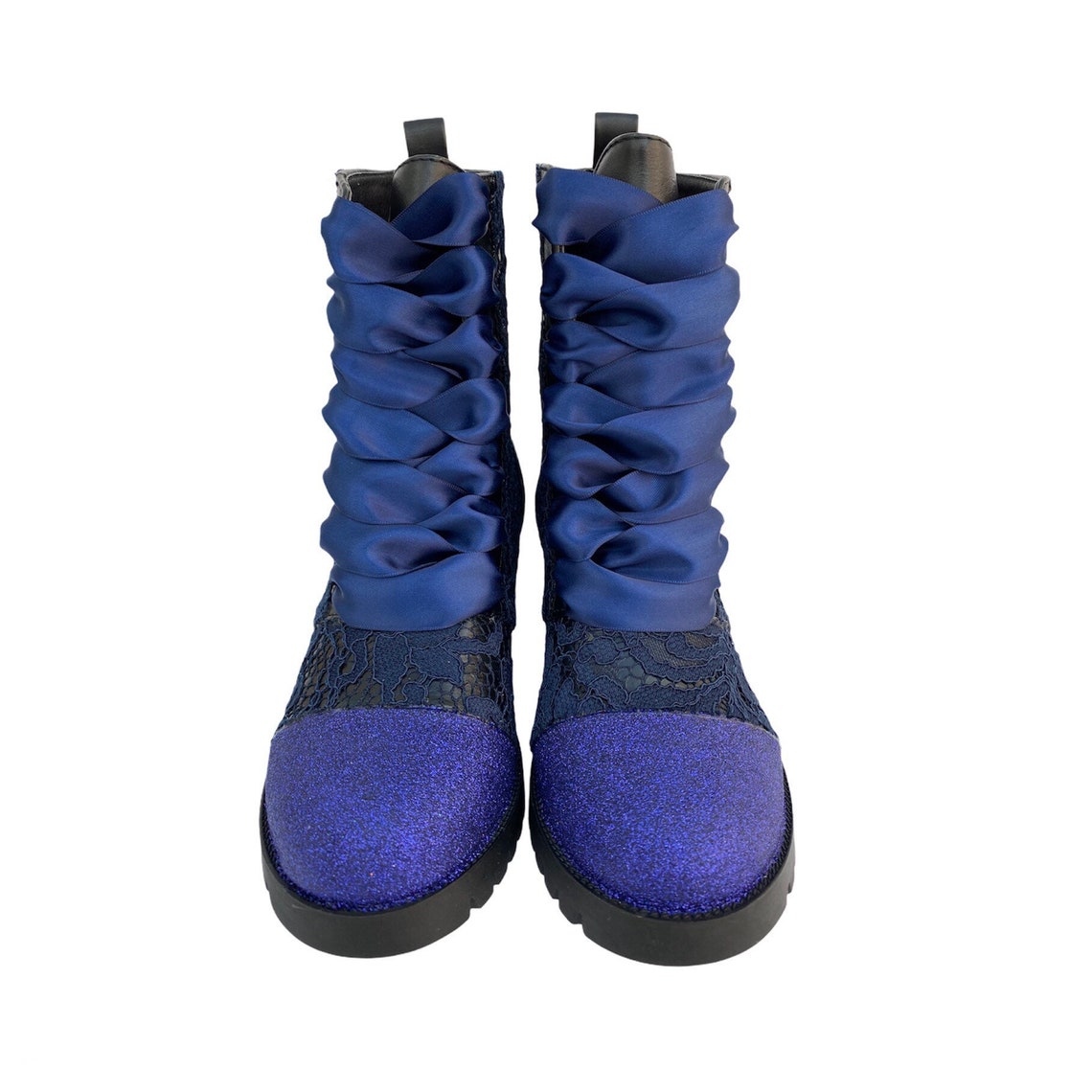 Navy Dragon Boots, Dragon Lace Boots, Navy Lace Boots, Navy Bridal ...