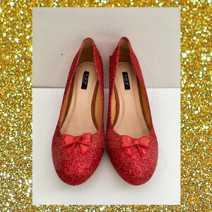 Ruby Slipper Shoes, Red Glitter Shoes, Ruby Red Shoes, Wizard of Oz ...