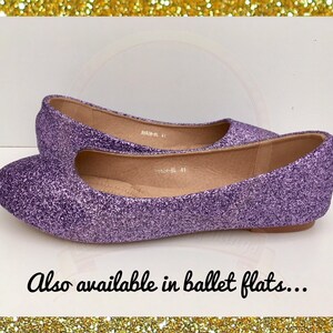 Purple Glitter Shoes, Purple Bridal Heels, Glitter Shoes Lilac, Purple ...