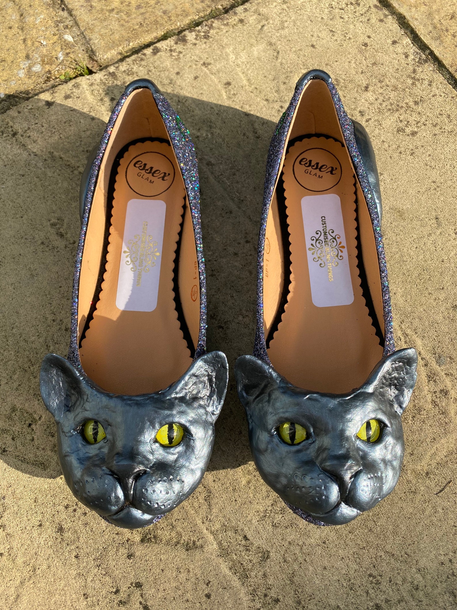 Sculpted Cat Flats, Sculpted Cat Shoes, Custom Pet Shoes, 3D Pet Cat ...