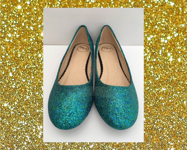 Mermaid Glitter Mix Flats Custom Glitter Flats Mermaid | Etsy