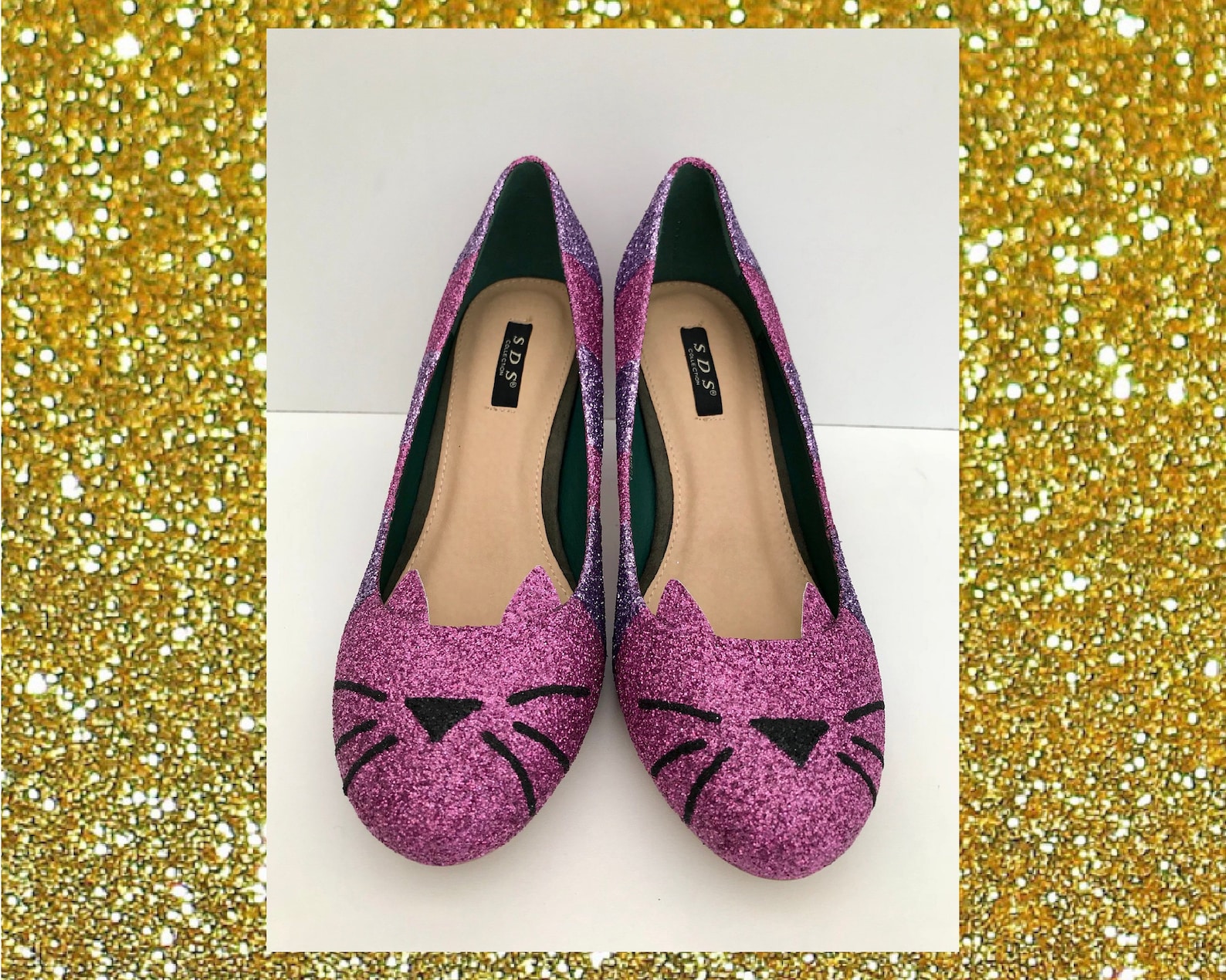 Cheshire Cat Heels Cat Glitter Heels Alice in Wonderland | Etsy