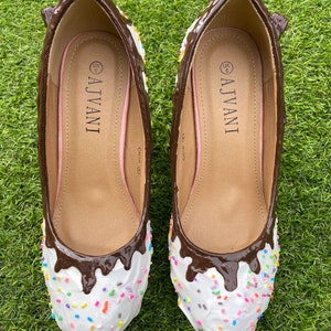 Icecream Heels, Sculpted Icecream Shoes, 99 Flake Heels, Sundae Shoes ...