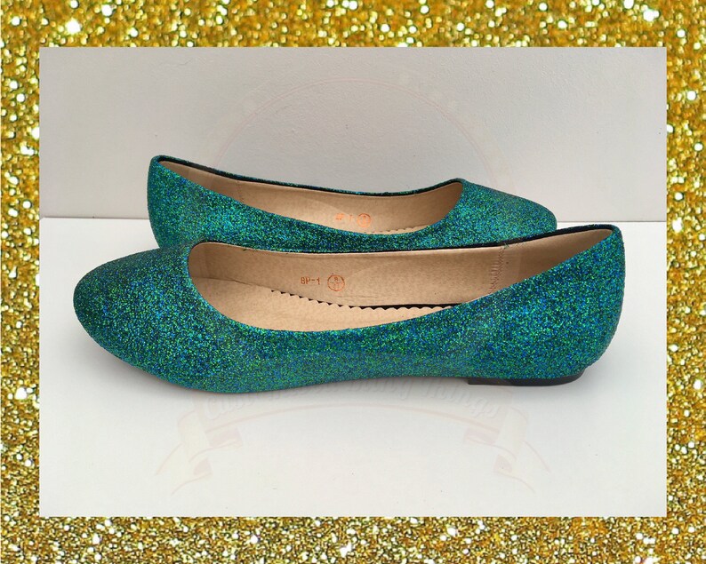 Mermaid Glitter Mix Flats Custom Glitter Flats Mermaid | Etsy