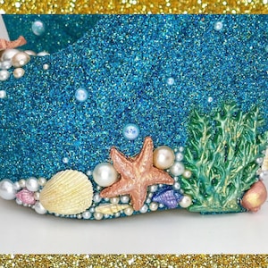 Under the Sea High Platform Glitter Wedges Mermaid Shoes Wedding Shoes ...