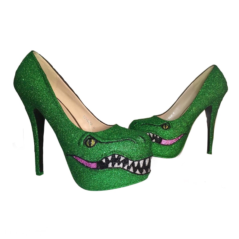 Sculpted Dinosaur Shoes T-rex Platform Heels Dinosaur - Etsy