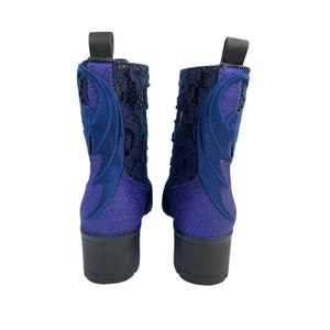 Navy Dragon Boots, Dragon Lace Boots, Navy Lace Boots, Navy Bridal ...