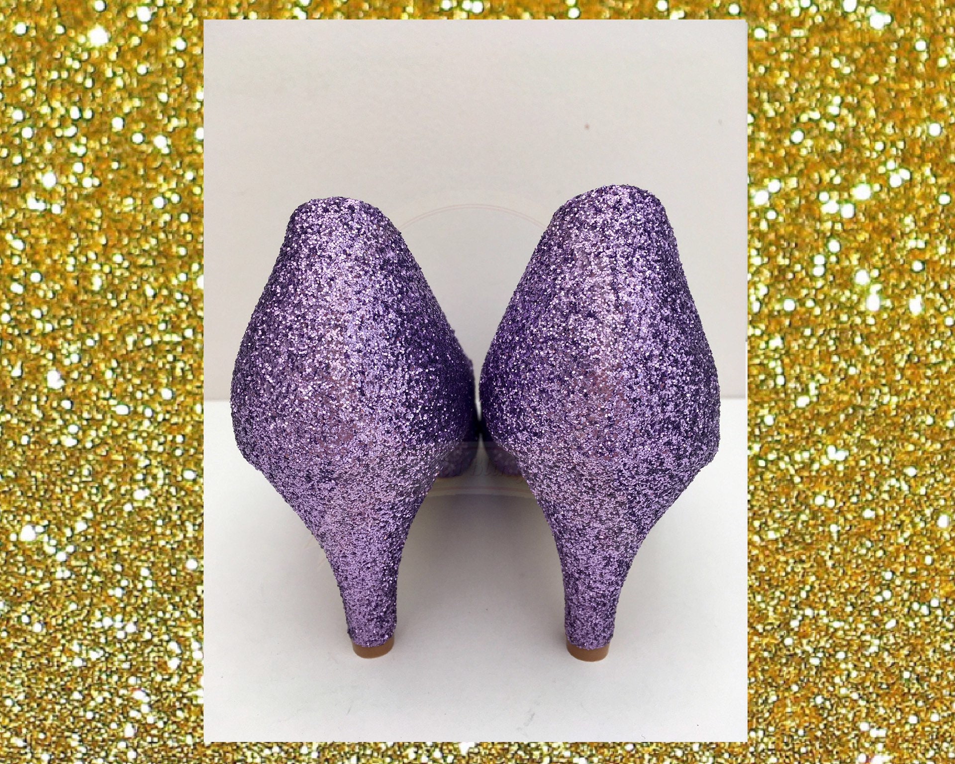 Purple glitter shoes Purple bridal heels Glitter shoes | Etsy