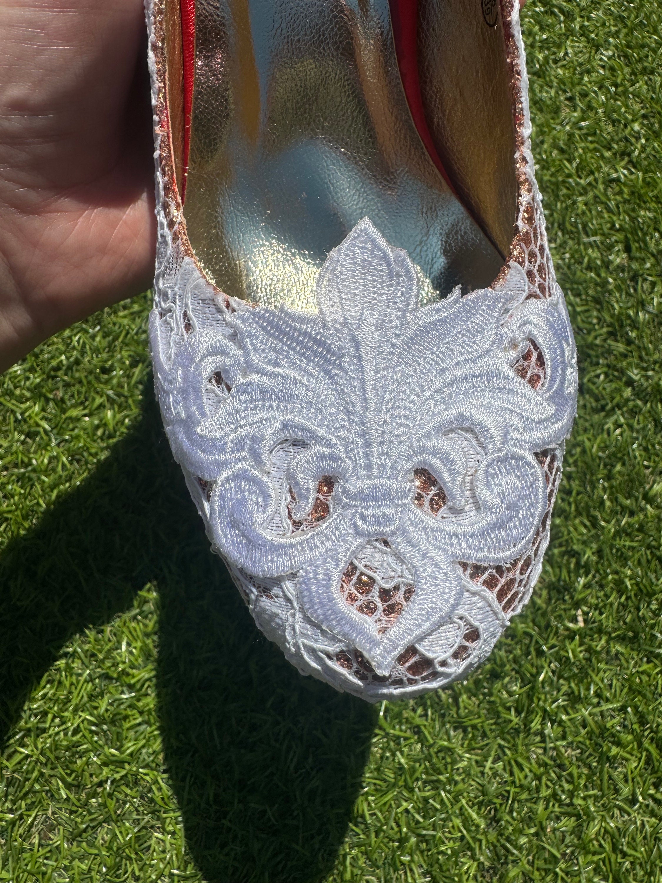 Fantasy Dragon Shoes, Lace Bridal Shoes, Rose Gold Heels, Dragon Bridal ...