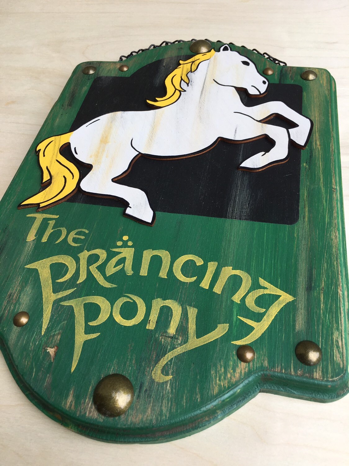 Prancing Pony Wood Tavern Sign - LOTR - Etsy