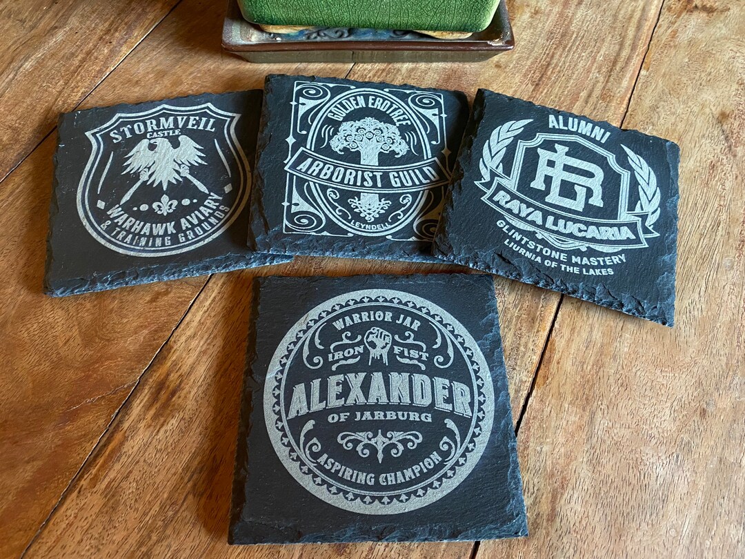 Natural Slate Coasters: Elden Ring - Etsy