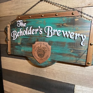 The Elfsong Tavern Wooden Sign - Customization Available! - Etsy