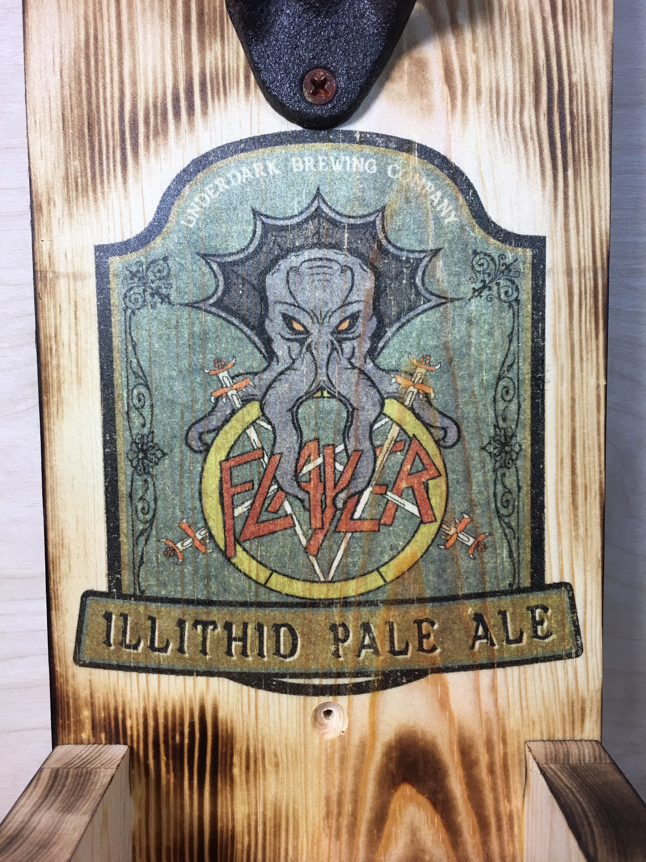 Mind Flayer Slayer Mashup Wall Mounted Bottle Opener - Etsy
