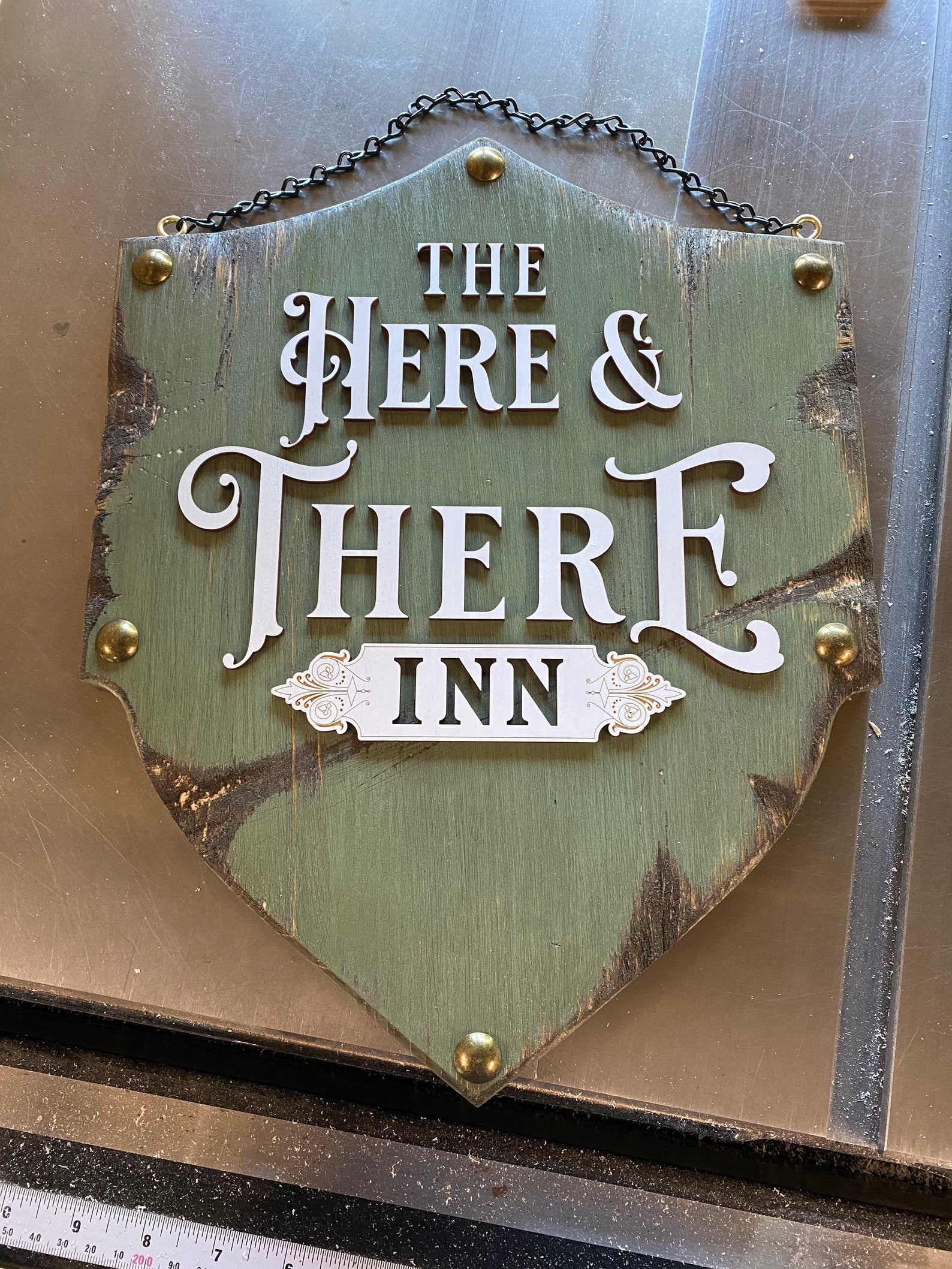 Customizable Rustic Wood Tavern Sign the World Serpent - Etsy