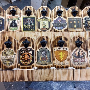 Mind Flayer Slayer Mashup Wall Mounted Bottle Opener - Etsy