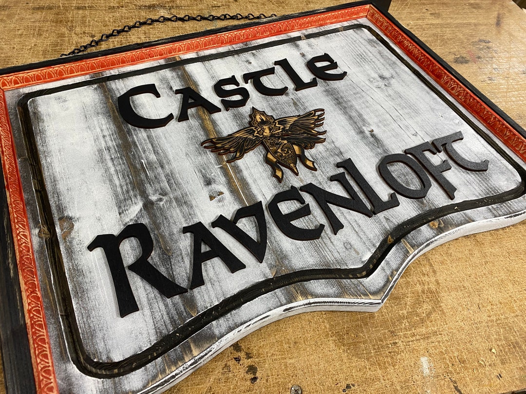 Castle Ravenloft Wooden Sign - Customize Your Own - Etsy
