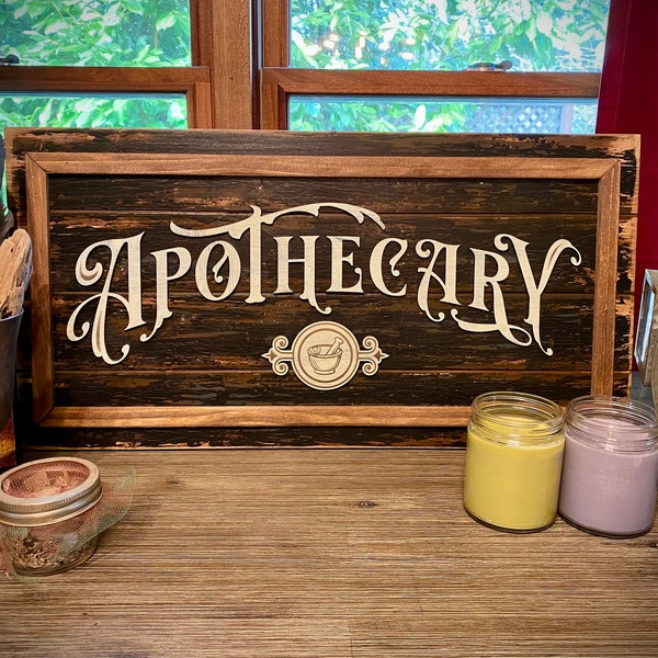 Apothecary Sign - Etsy