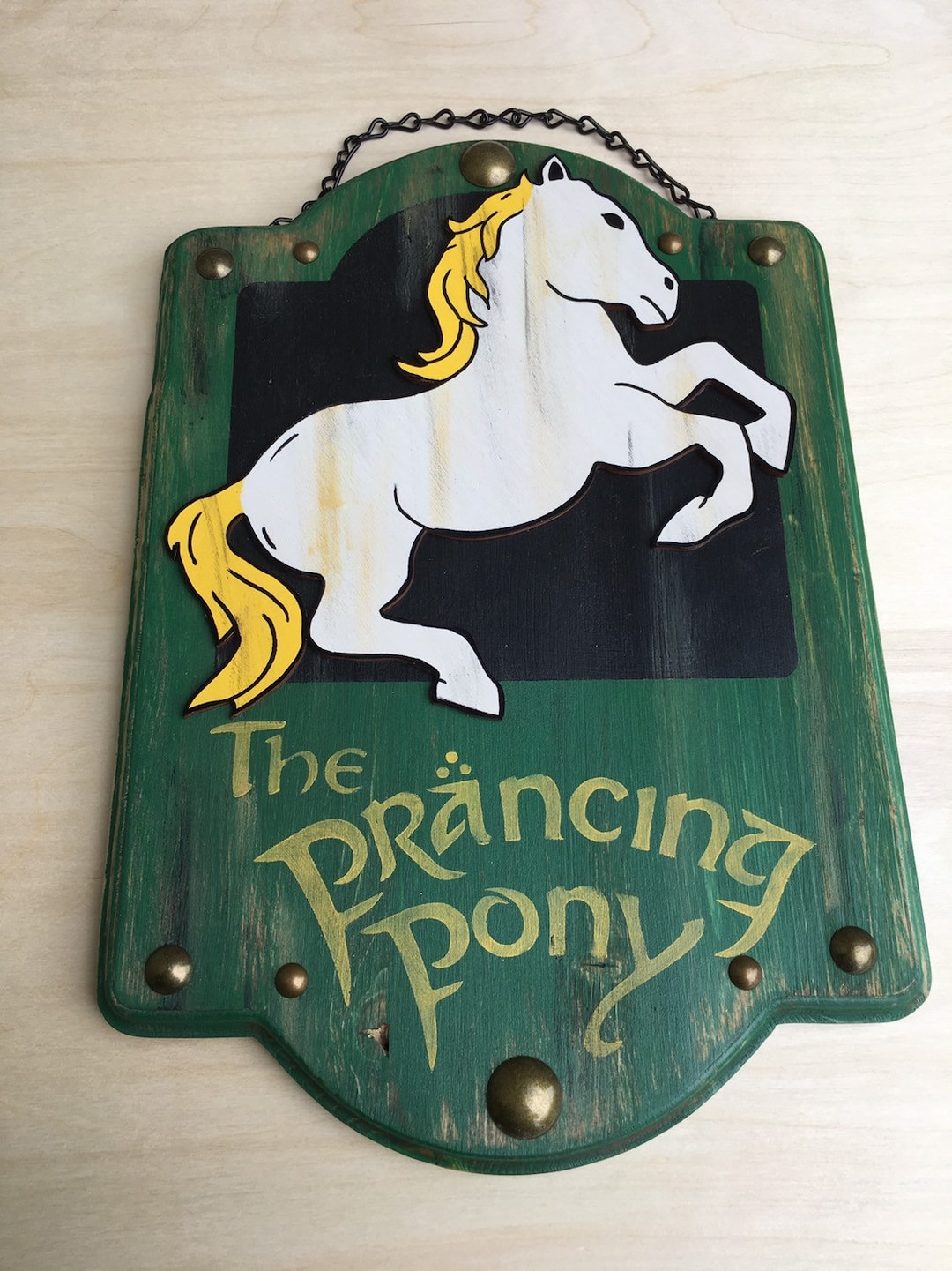 Prancing Pony Wood Tavern Sign - LOTR - Etsy