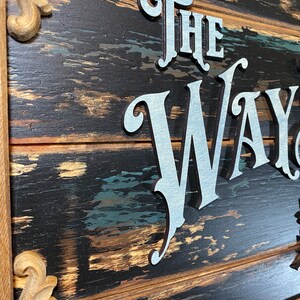 The Waystone Inn | Name of the Wind Rustic Wood Sign | Kingkiller ...