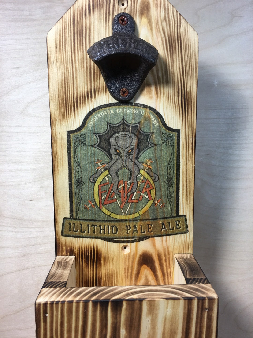 Mind Flayer Slayer Mashup Wall Mounted Bottle Opener - Etsy