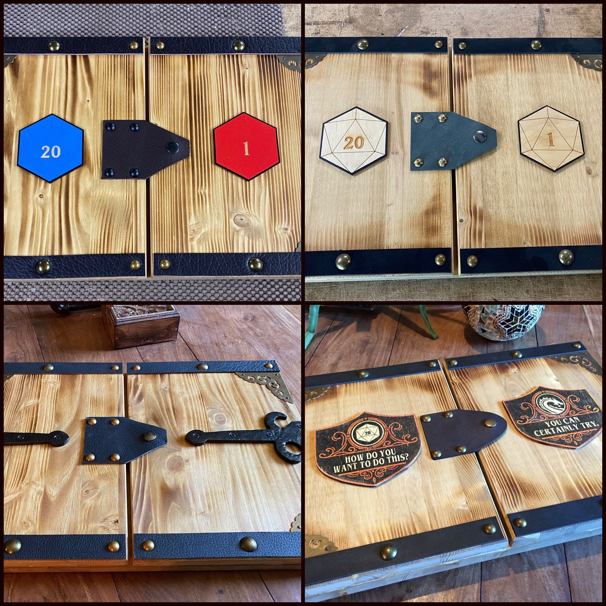 Customizable handmade solid wood Dungeon Master's screen — nerd wood ...