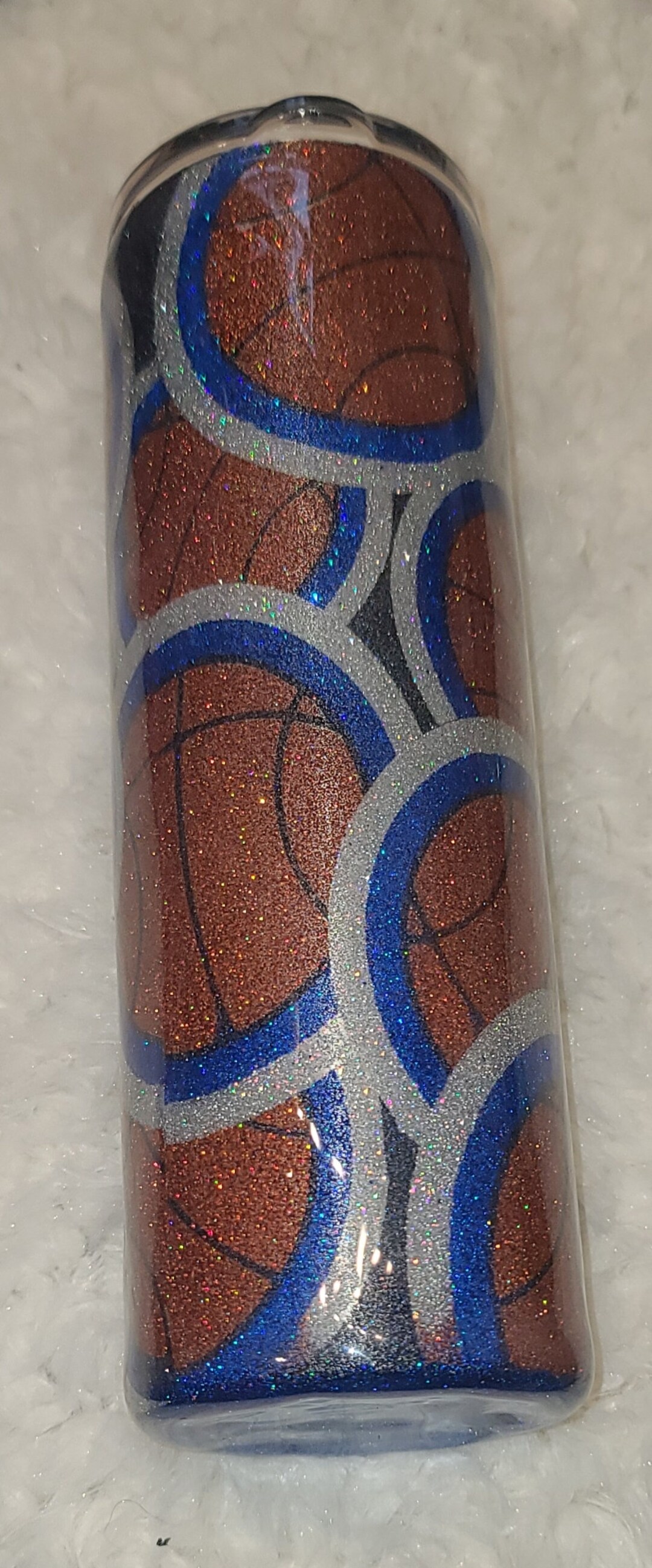 Basketball Glitter Tumbler, Epoxy Sealed Cup - Etsy