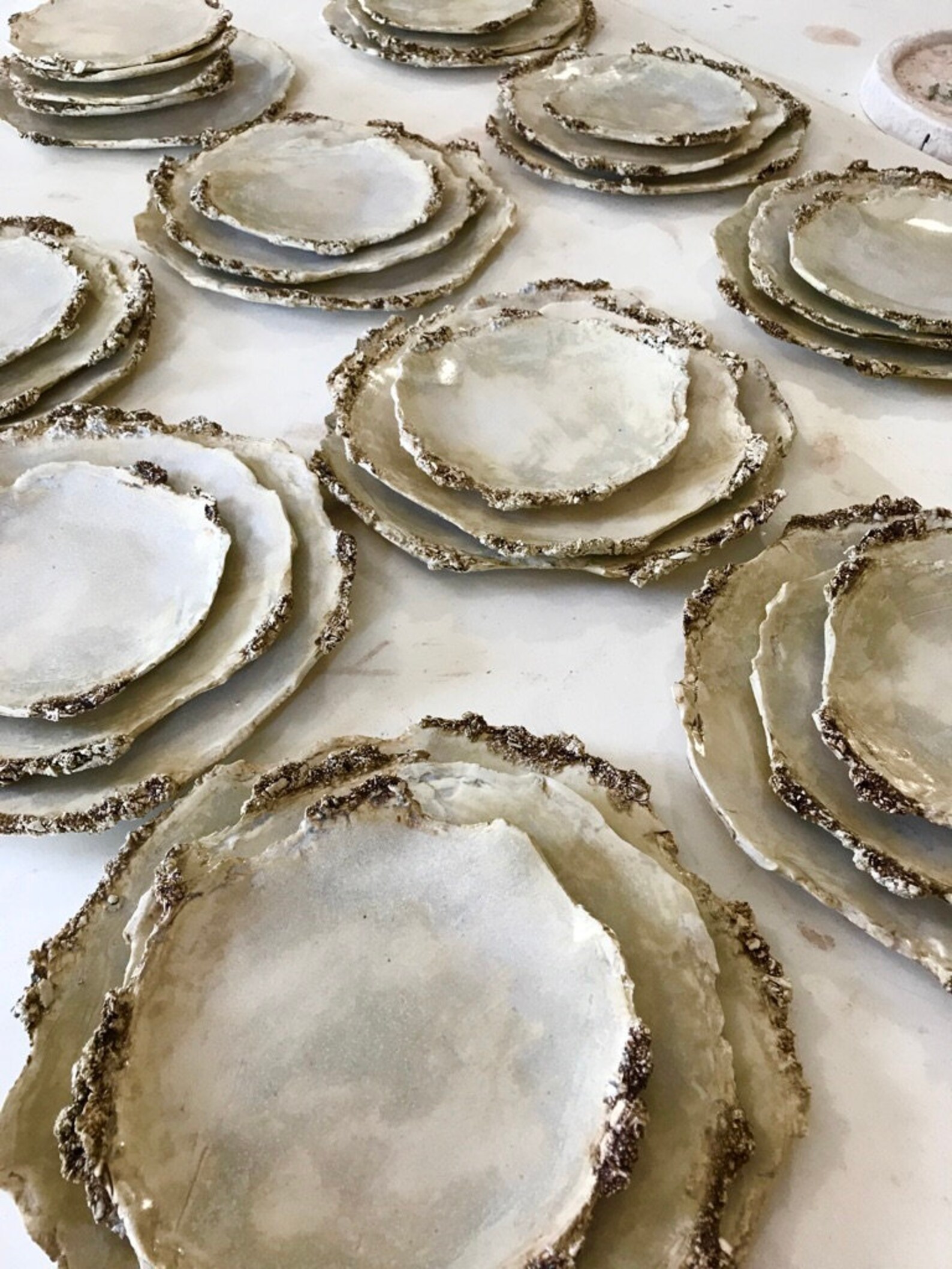 Oyster Dinner Plate - Cloud - Etsy