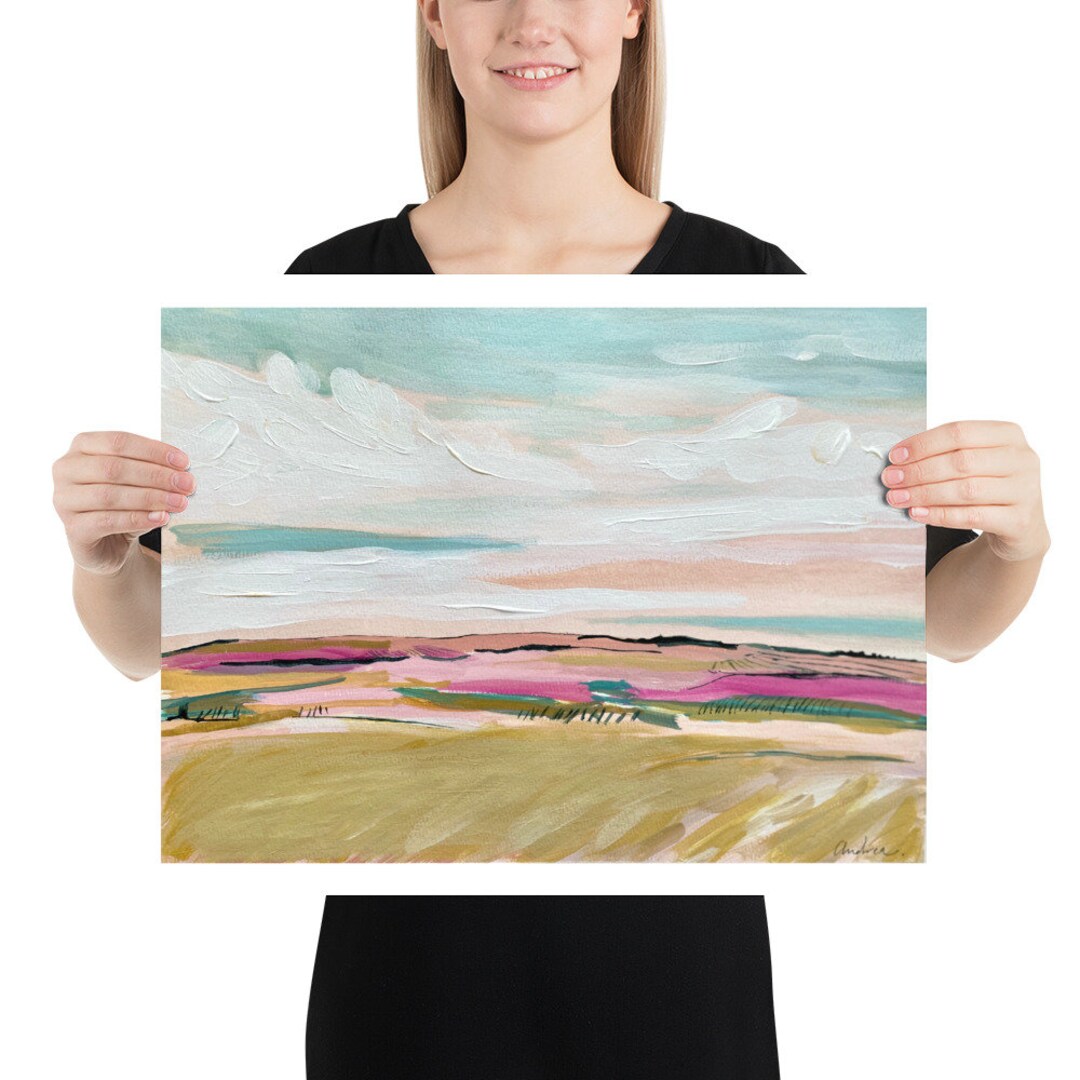Flourishing Fields, PRINT, Field Painting, Field Art, Midwest Art ...
