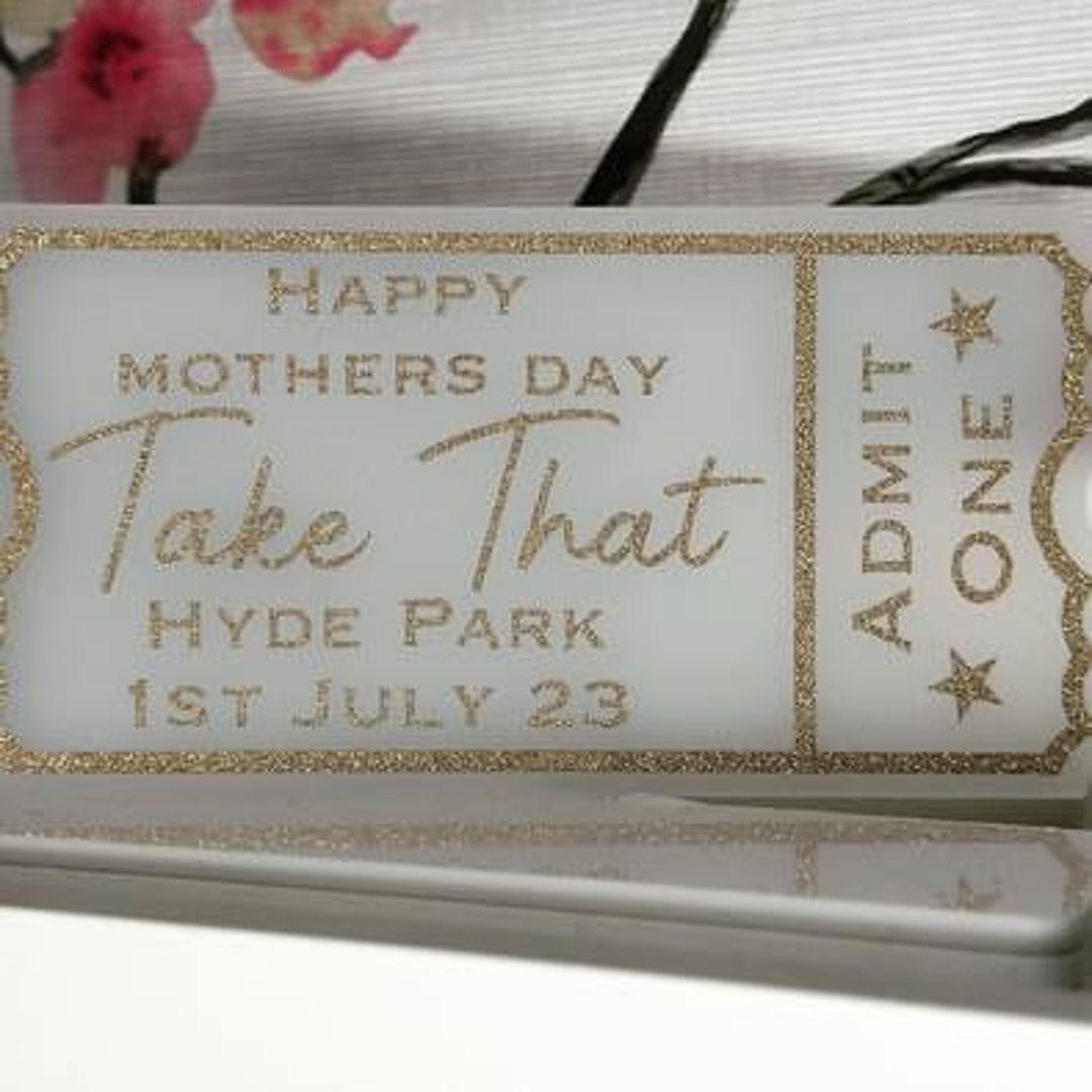 Acrylic Keepsake Concert Ticket - Etsy